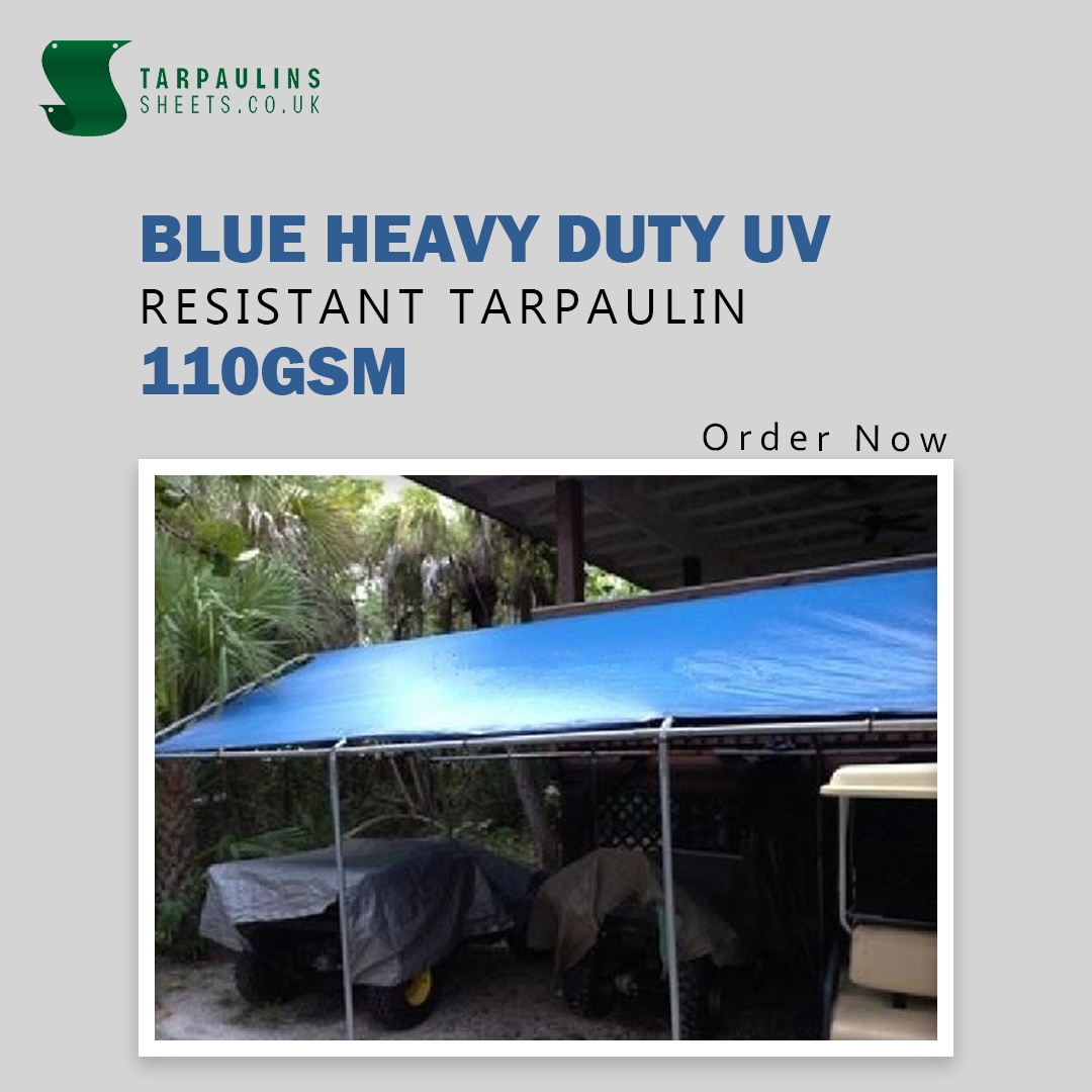 BLUE HEAVY DUTY UV RESISTANT TARPAULIN 110GSM. - Tarpaulinssheets - Medium