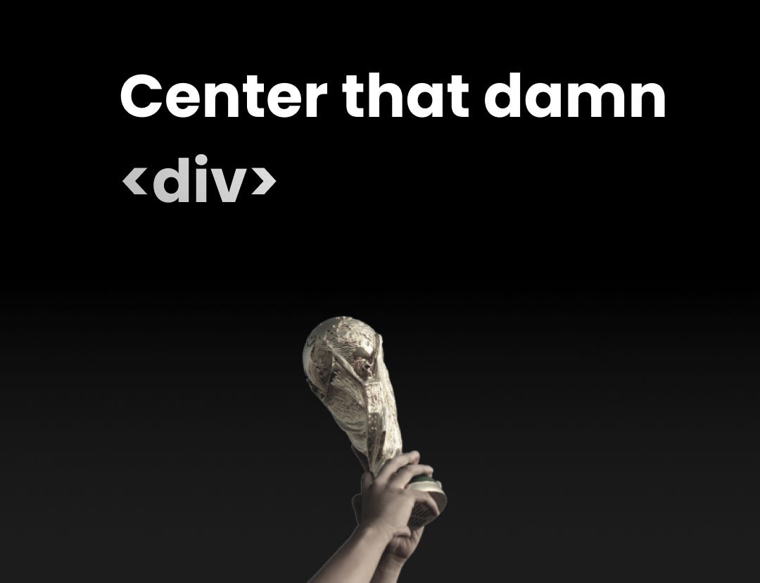 Respectfully Developers This Is How A Is Centered By Anton Franzen Javascript In Plain English