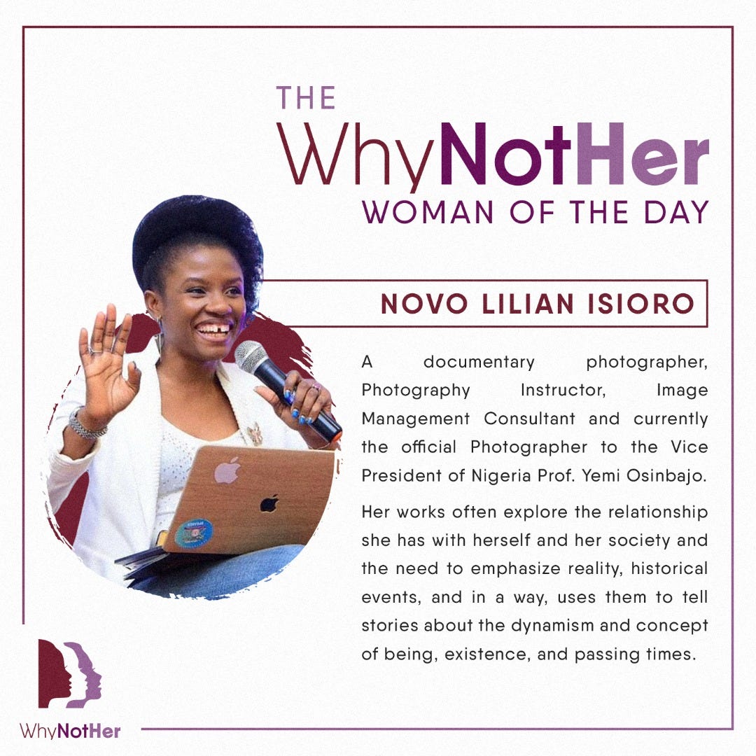 Novo Isioro — #WhyNotHer woman of the day | by WhyNotHer | Medium