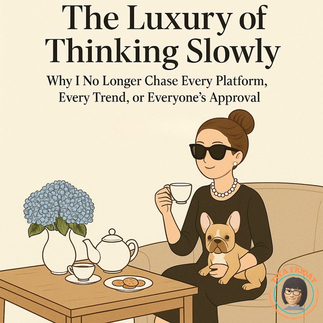 The Luxury of Thinking Slowly. Why I No Longer Chase Every Platform ...
