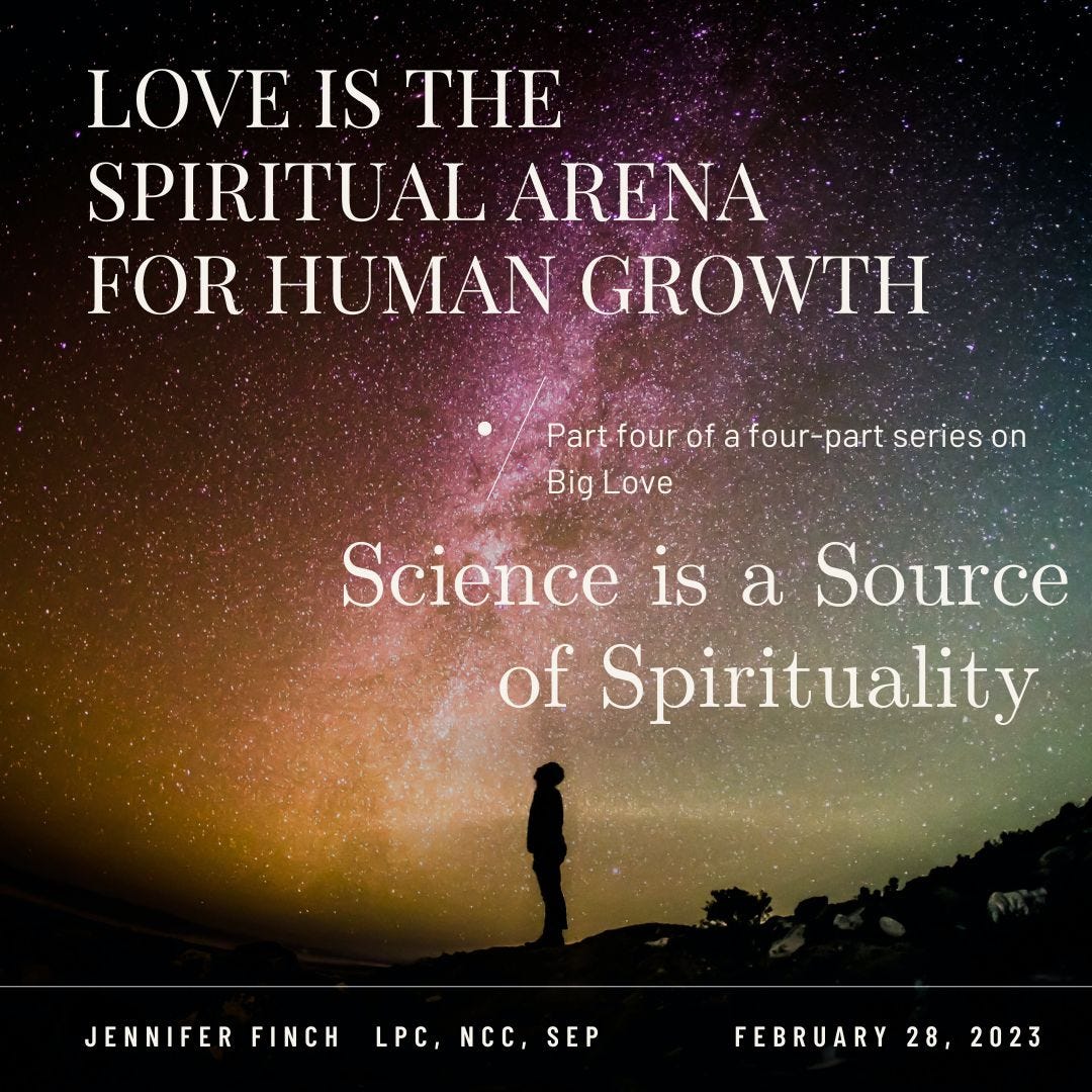 Love is the Spiritual Arena for human Growth | Science is a Source of ...