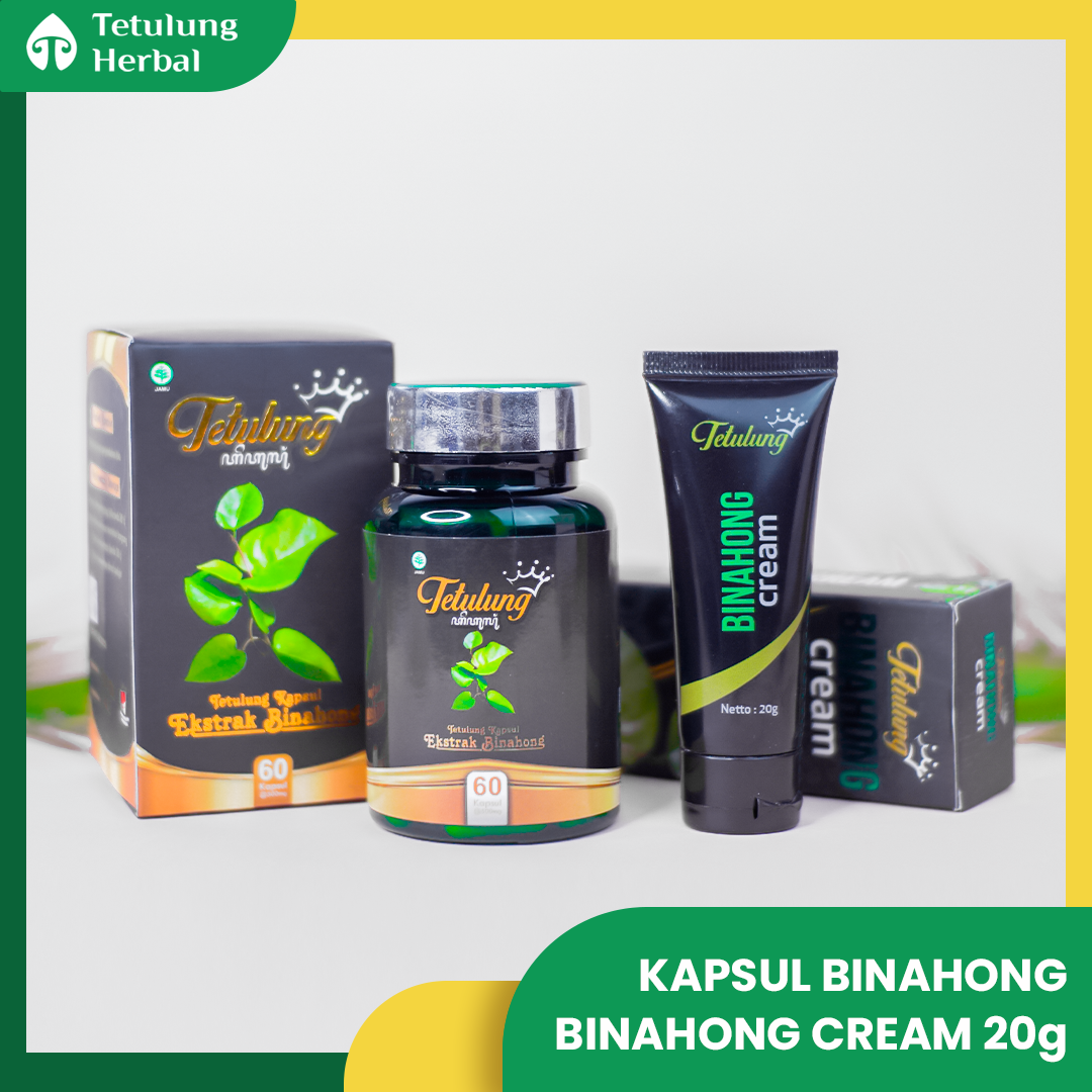 JUAL PAKET BINAHONG CREAM 20G + KAPSUL — OBAT HERBAL LUKA GATAL KULIT ...