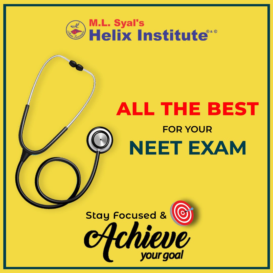 Question Papers for NEET with Answer Keys - Helix Institute - Medium