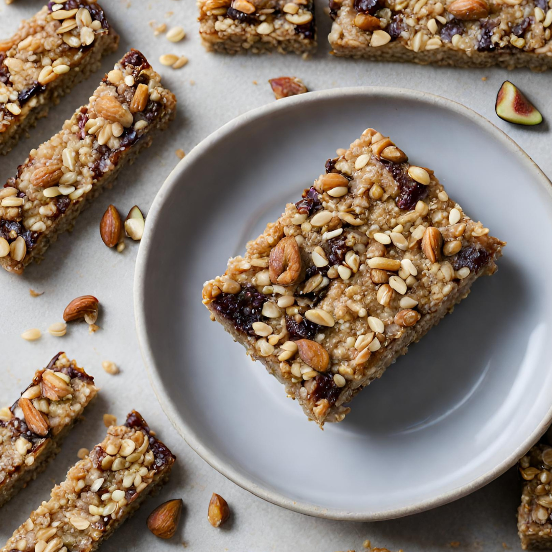 Fig Hazelnut Oat Bars — Day 24 of 30 Snack Recipes | by Bite Wide ...