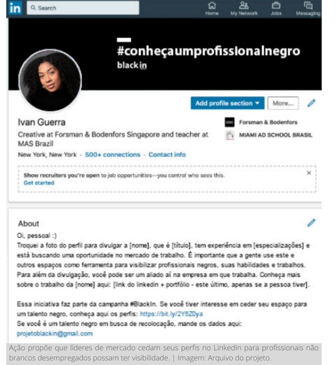 #BlackIn: ação que promove visibilidade a profissionais negros ...