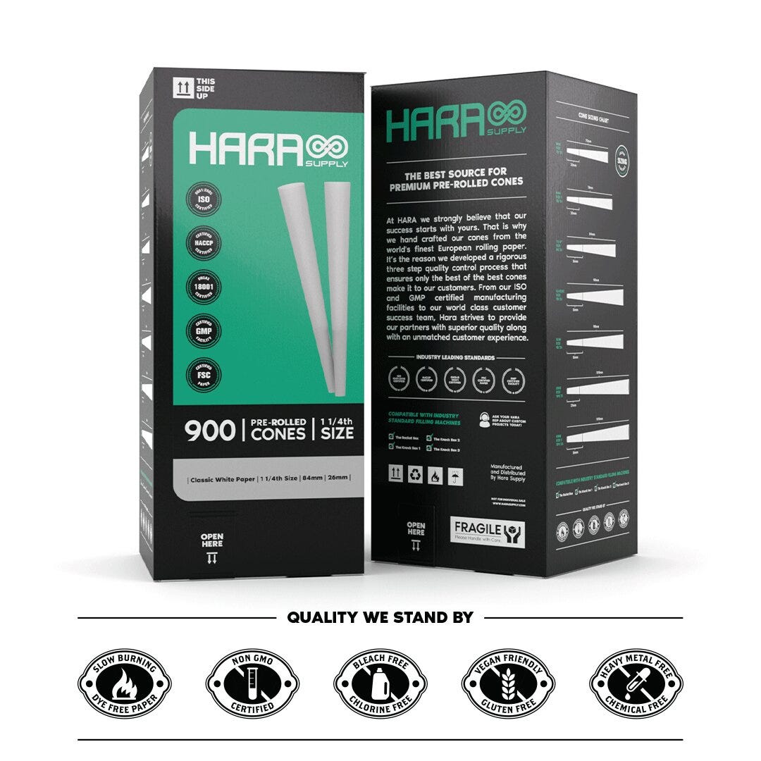 Hara Supply Pre Rolled Cone by Innovative Sourcing - Innovative Sourcing - Medium