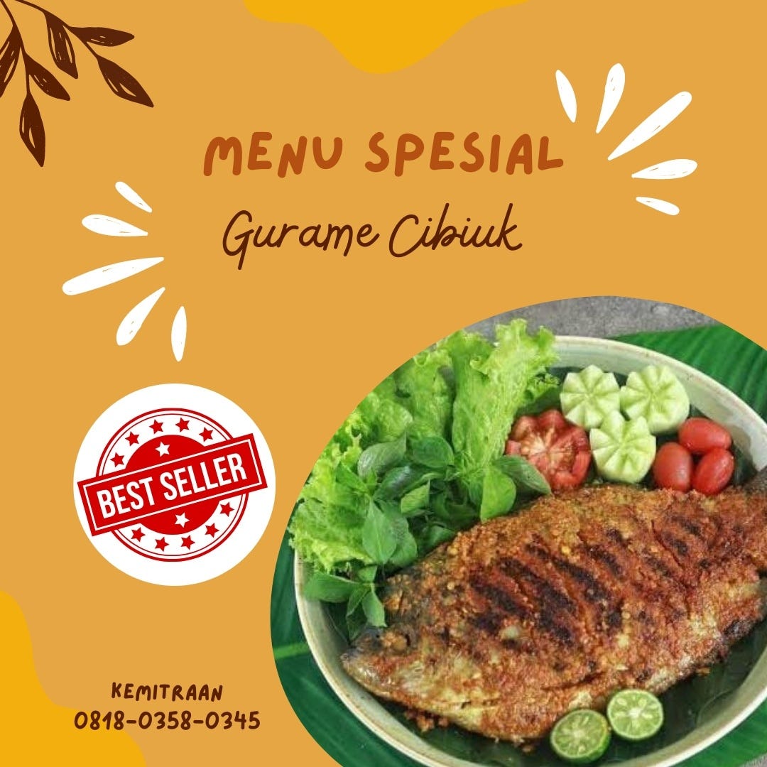 VIRAL! Ikan Gurame Bakar Maksim Cibungbulang Bogor https://wa.me ...