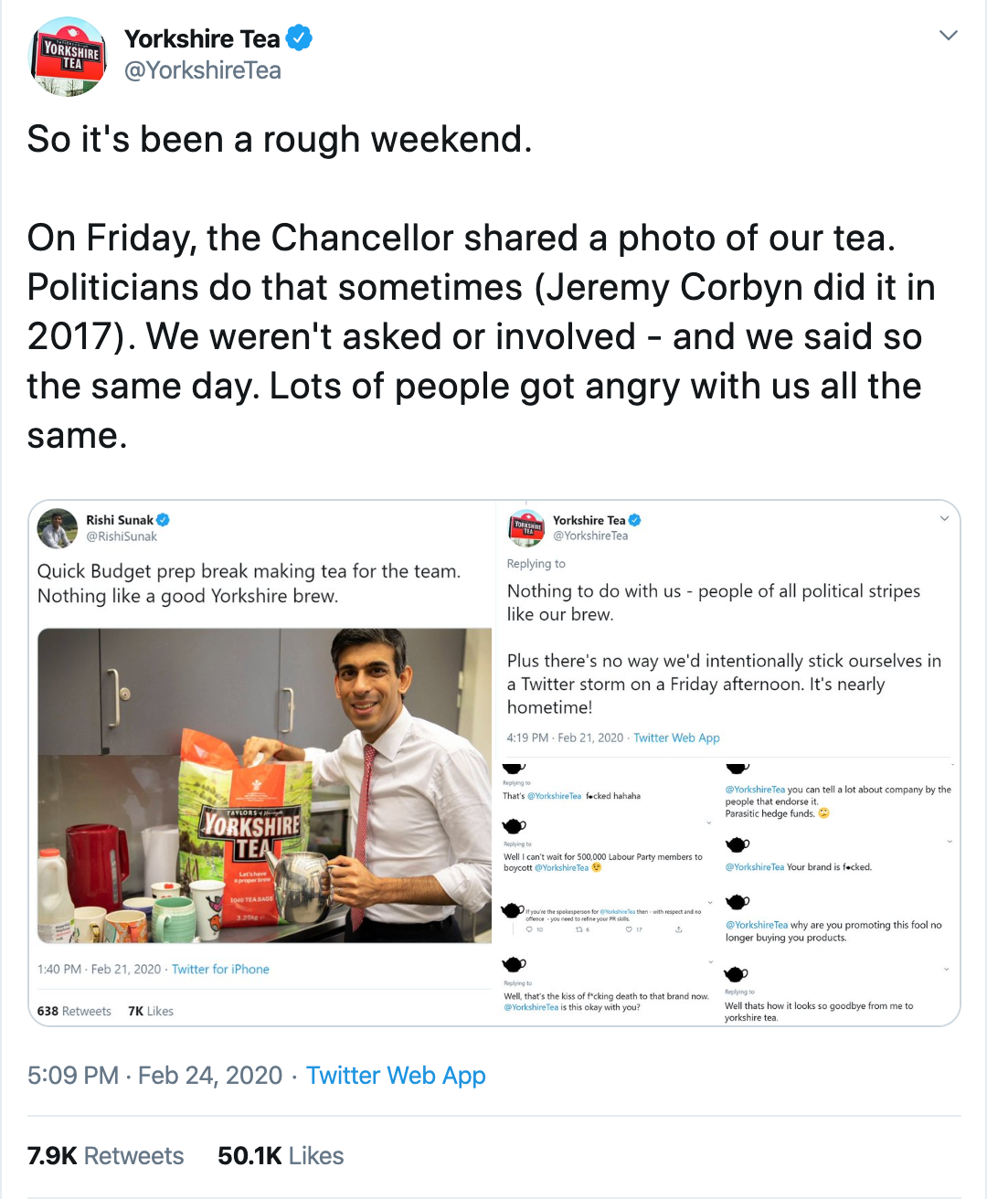 Every brand wants to be as good on social media as Yorkshire Tea. But ...