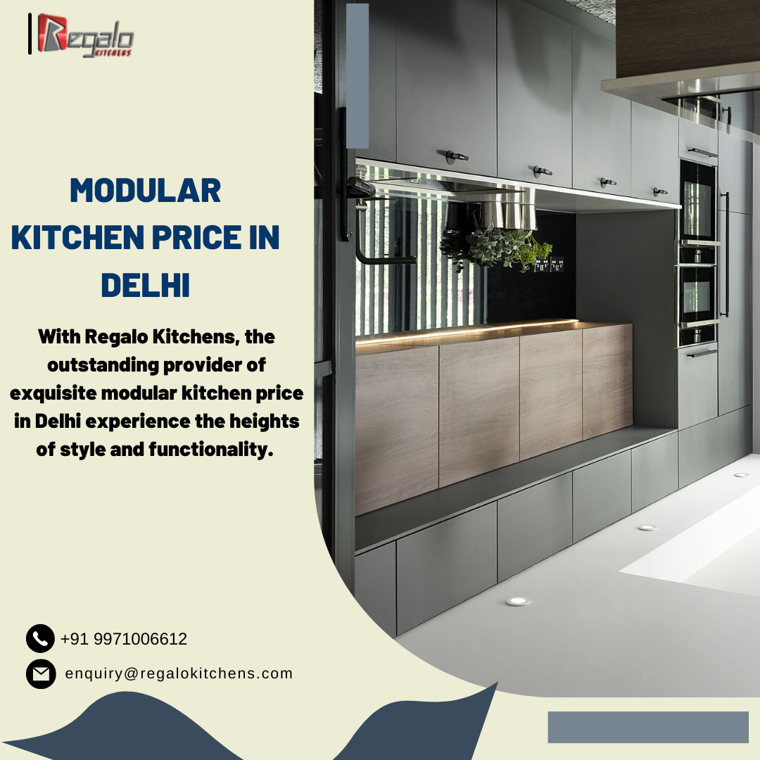Modular Kitchen Price In Delhi | Regalo Kitchens - Kitchen Design - Medium