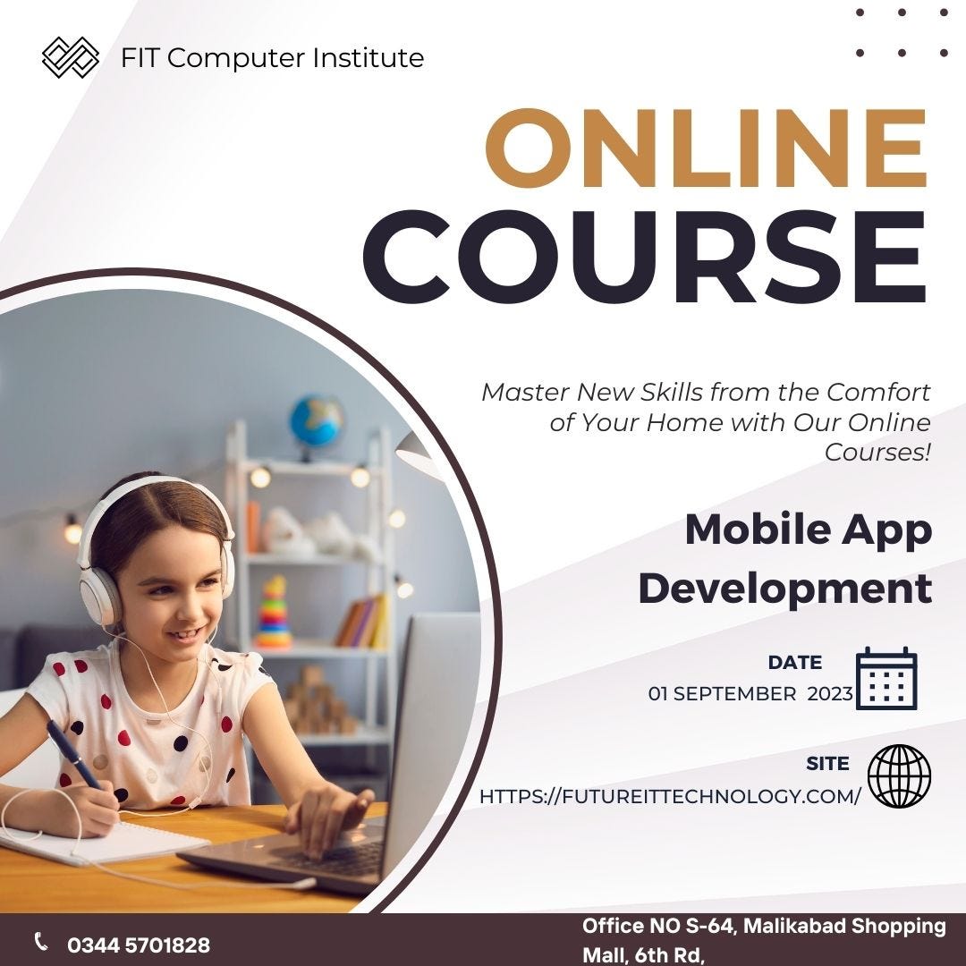 Mobile App Development Academy In Rawalpindi | by FIT Computer ...