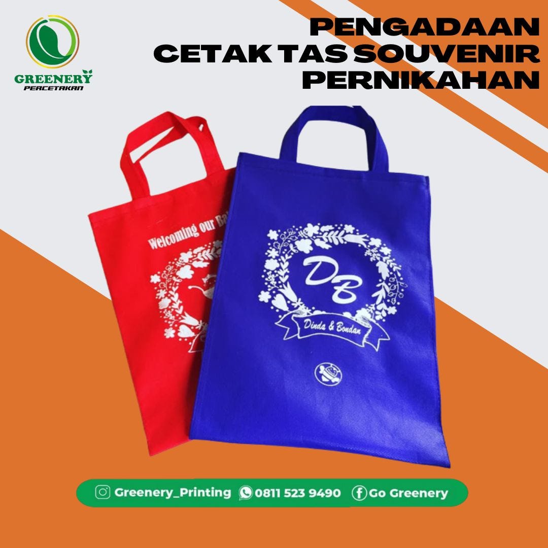 Pusat Pengadaan Cetak Tas Souvenir Pernikahan di Seruyan Hub 0811 5239 490 WA - Dimas Greenery ...