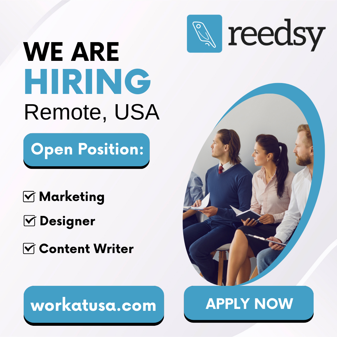 🔥 Reedsy Hiring Remote Jobs 👇| 💵 Salary: up to $100,000 Yearly - Workatusa - Medium