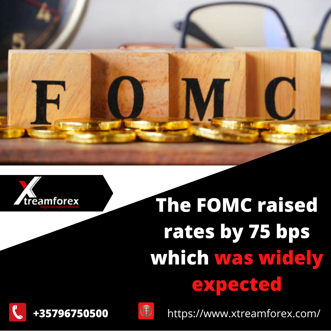 The FOMC raised rates by 75 bps which was widely expected ...