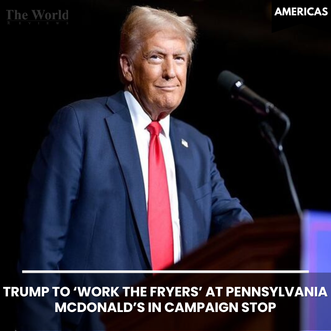 Campaigning Probably on Fryers McDonald’s a Pennsylvania with Trump ...