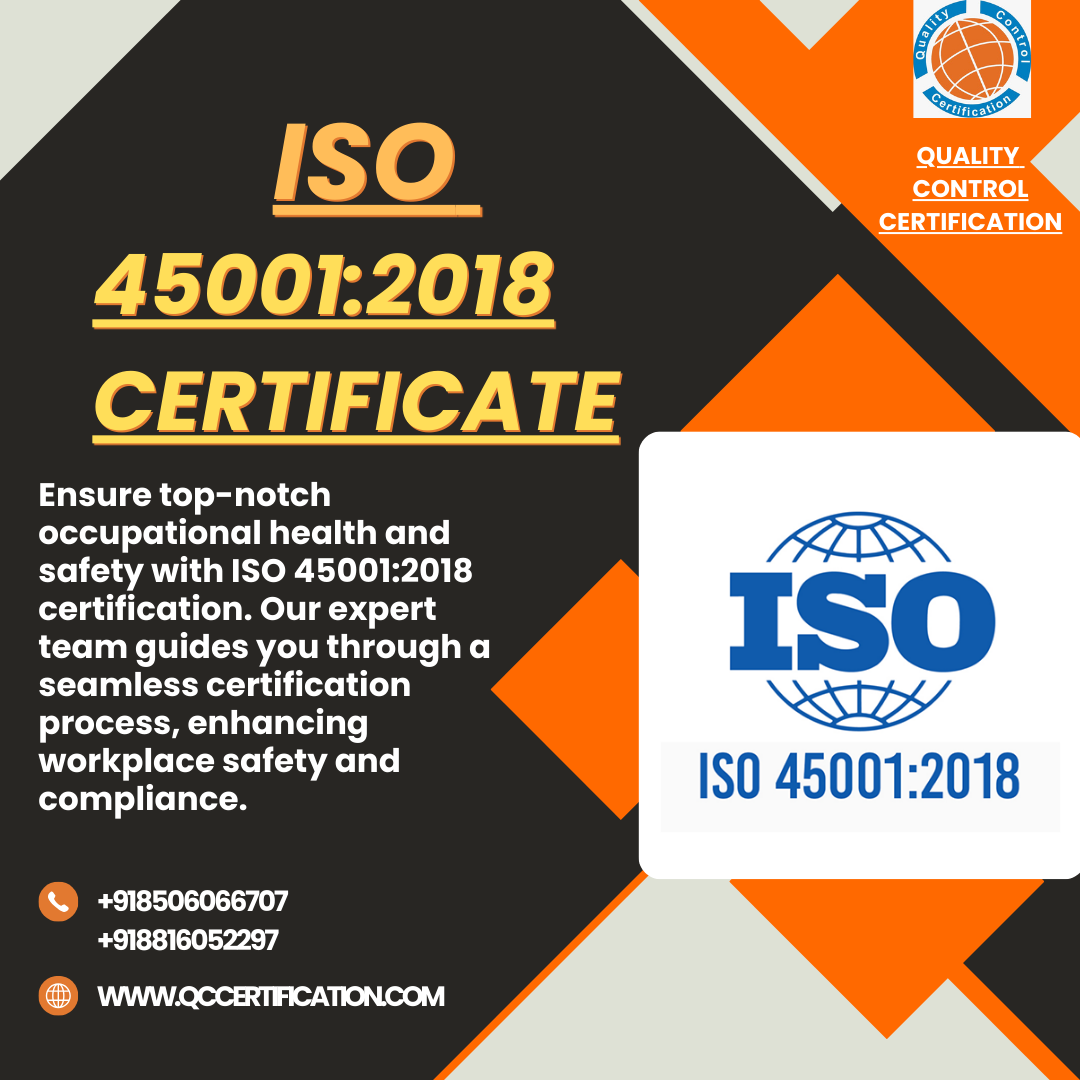 ISO 45001:2018 CERTIFICATE | QC CERTIFICATION - DHRUV CHOUDHARY - Medium