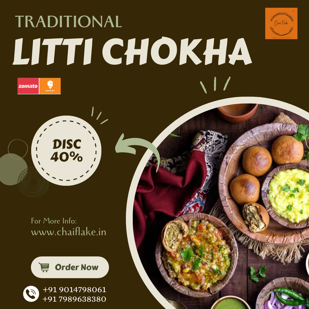 Litti Chokha - Chai Flake - Medium