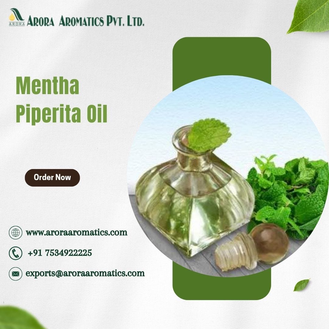 Mentha Piperita Oil - Arora Aromatics Pvt. Ltd. - Medium