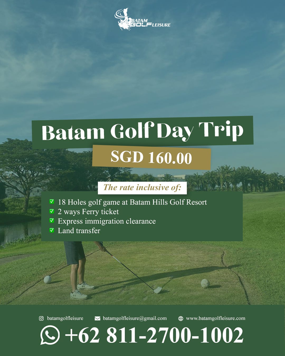 Call. +62 811 2700 1002, Batam Golf Holiday Package and Tour ... Call. +62 811 2700 1002, Batam Golf Holiday Package and Tour ...