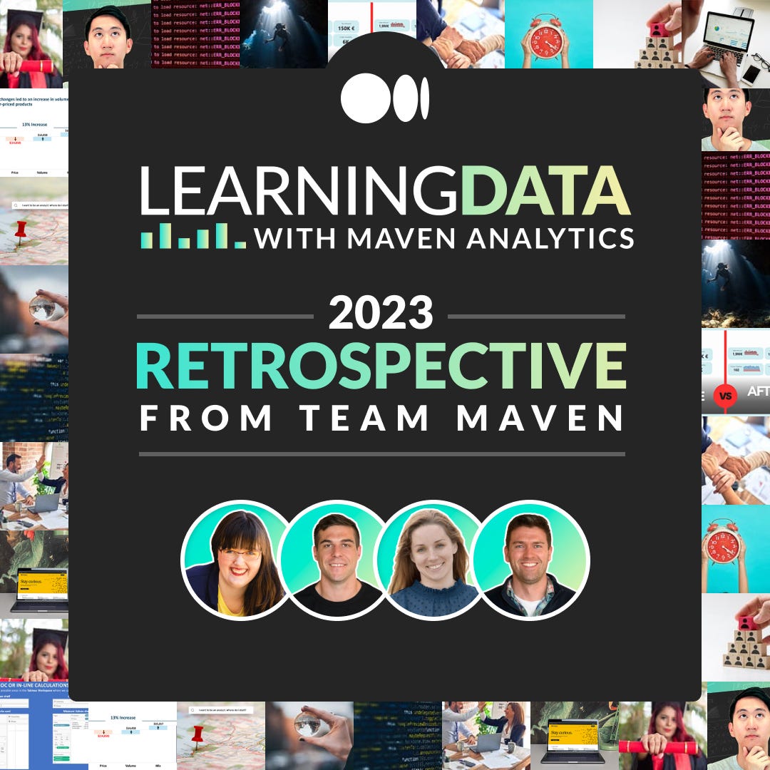 Learning Data 2023: A Retrospective from Team Maven | by Dakota Brown | Learning Data | Dec ...