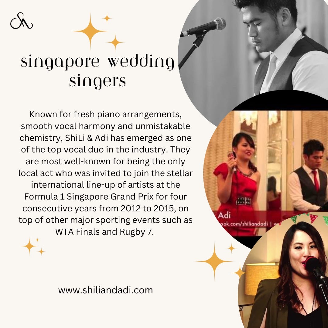 Singapore wedding singers - Shili Adi - Medium