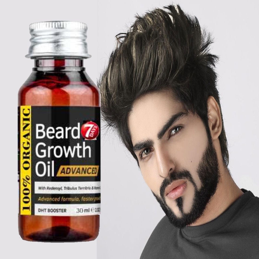 Which Oil Helps to Grow Beard Faster in India? | by 7Daysorganic | Medium