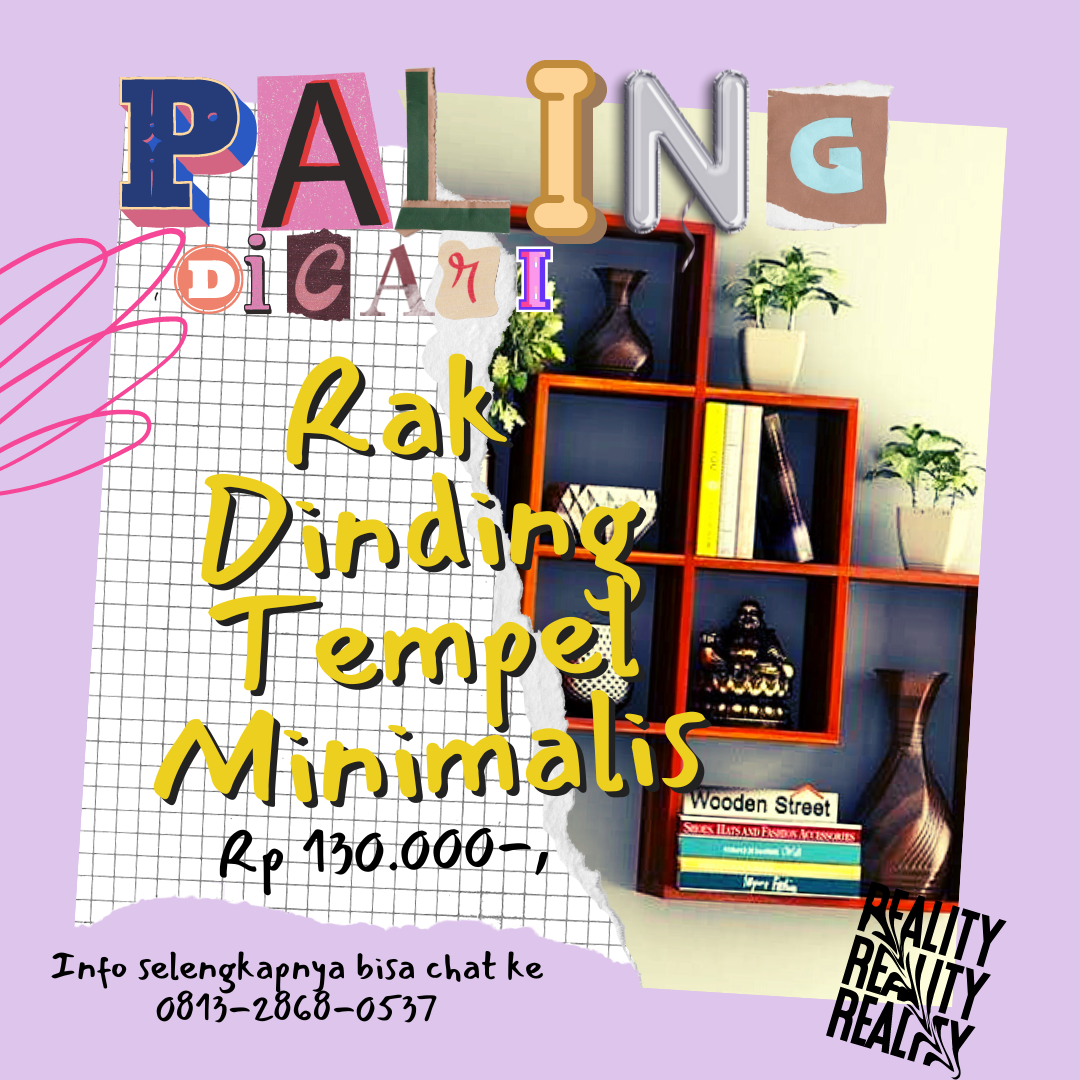 Produsen Rak Dinding Tempel Minimalis PALING DICARI ! , CALL 0813–2868 ...