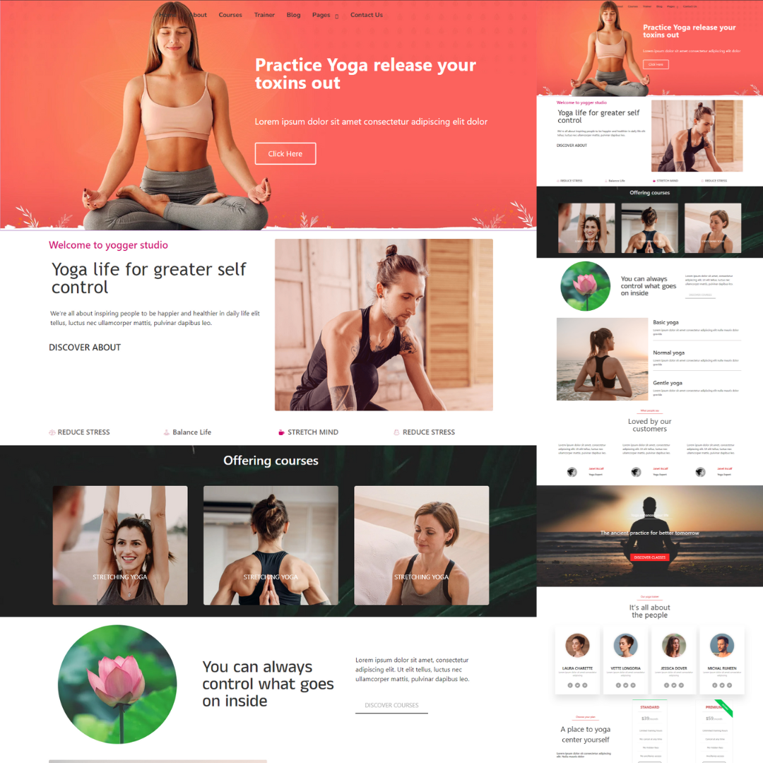 Case Study -: Yoga site: An online based Practice Yoga practice website - Sathu Nath - Medium