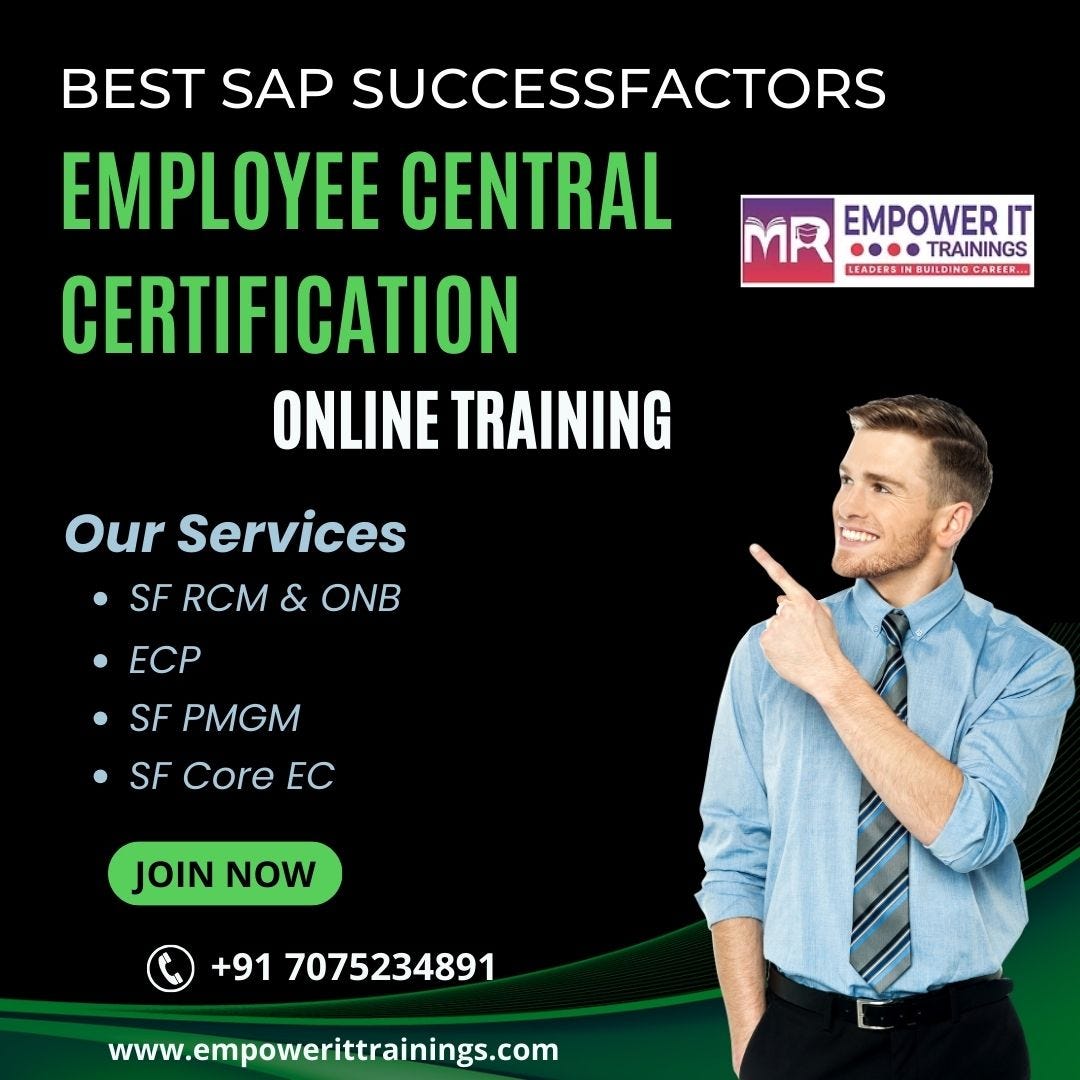 Best SAP SuccessFactors Employee Central Certification Training ...