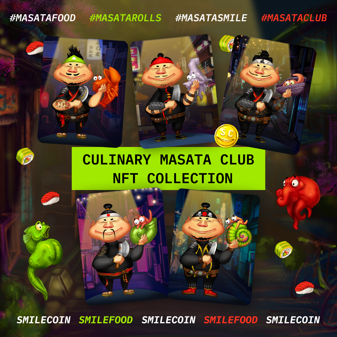 The first Online NFT Restaurant SMILEFOOD presents the Masata Club Project - MASATA CLUB - Medium