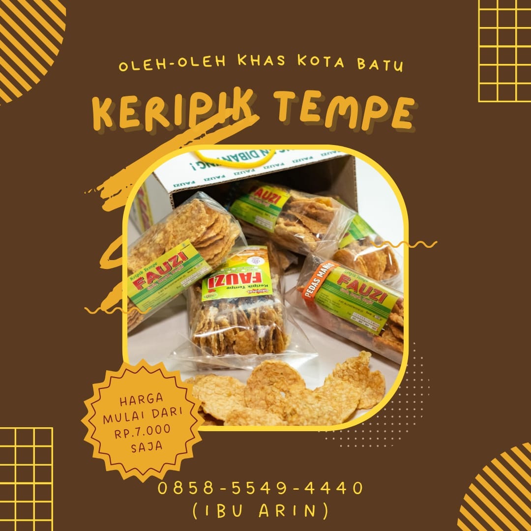 KERIPIK TEMPE FAUZI | OLEH OLEH KHAS BATU | CALL 0878–3615–2078 Keripik ...