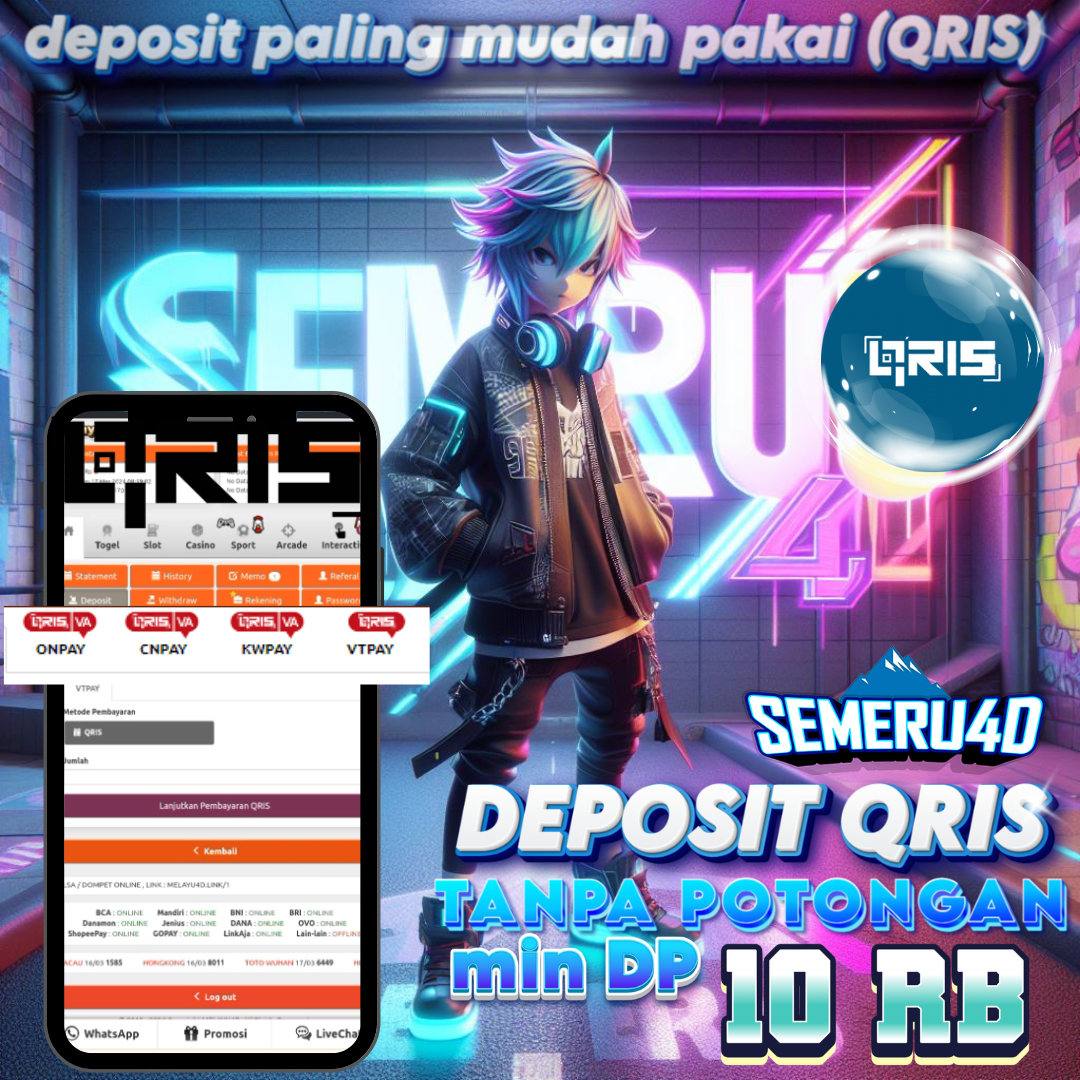 deposit tercepat gunakan qris minimal dp 10rb - Semeru 4D - Medium