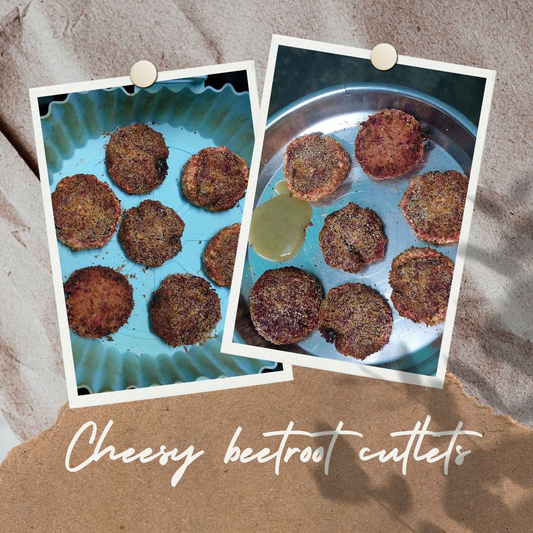 Cheesy beetroot cutlet recipe…. One day just randomly I saw a content ...