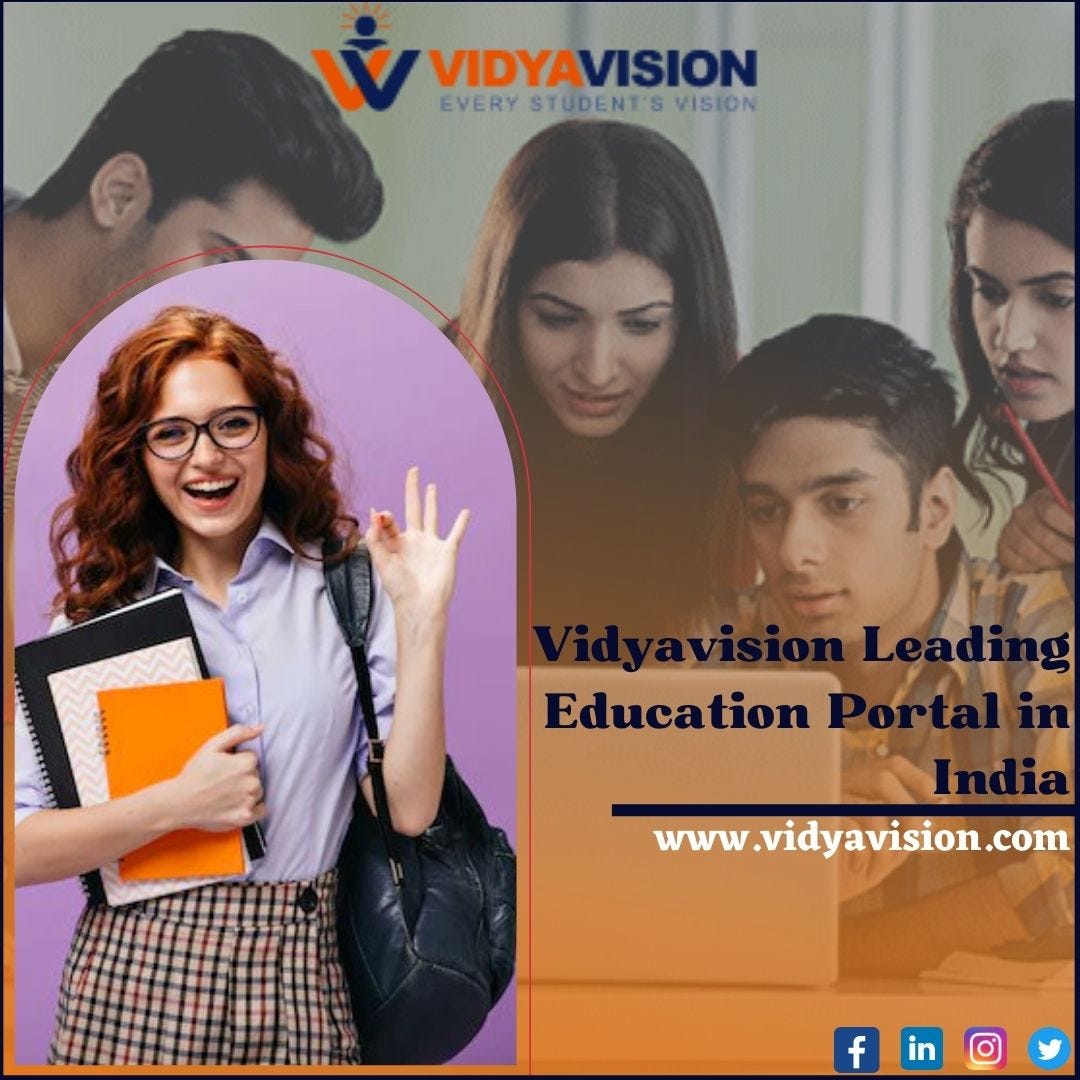Vidyavision Leading Education Portal in India - Vidyavisionofficial - Medium