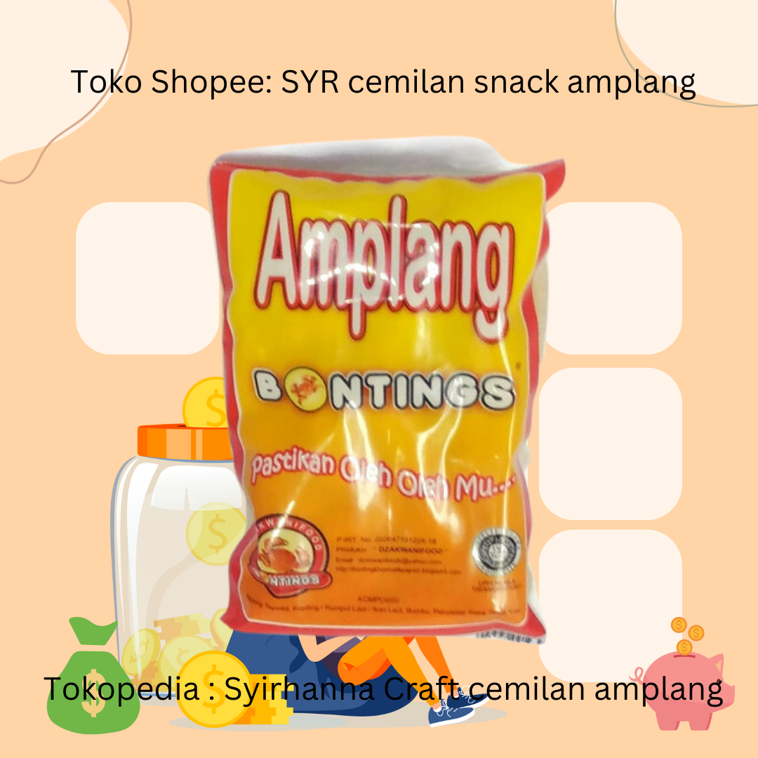 100 GRAM MAKANAN SNACK TINGGI PROTEIN AMPLANG ORIGINAL RASA IKAN ...