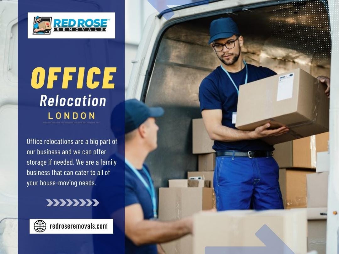 Office Relocation London. How Moving Storage Space Simplifies… | by Red Rose Removals | Medium