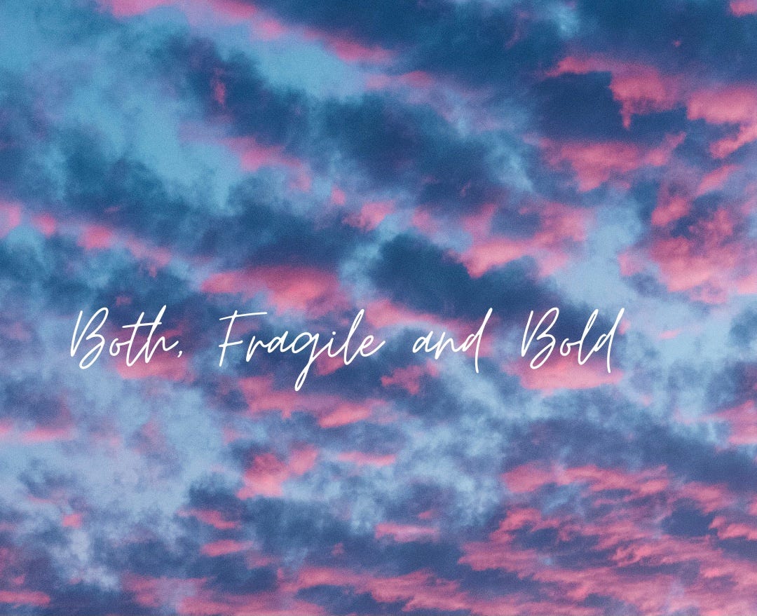 Both, Fragile and Bold - Rainbow Salad - Medium