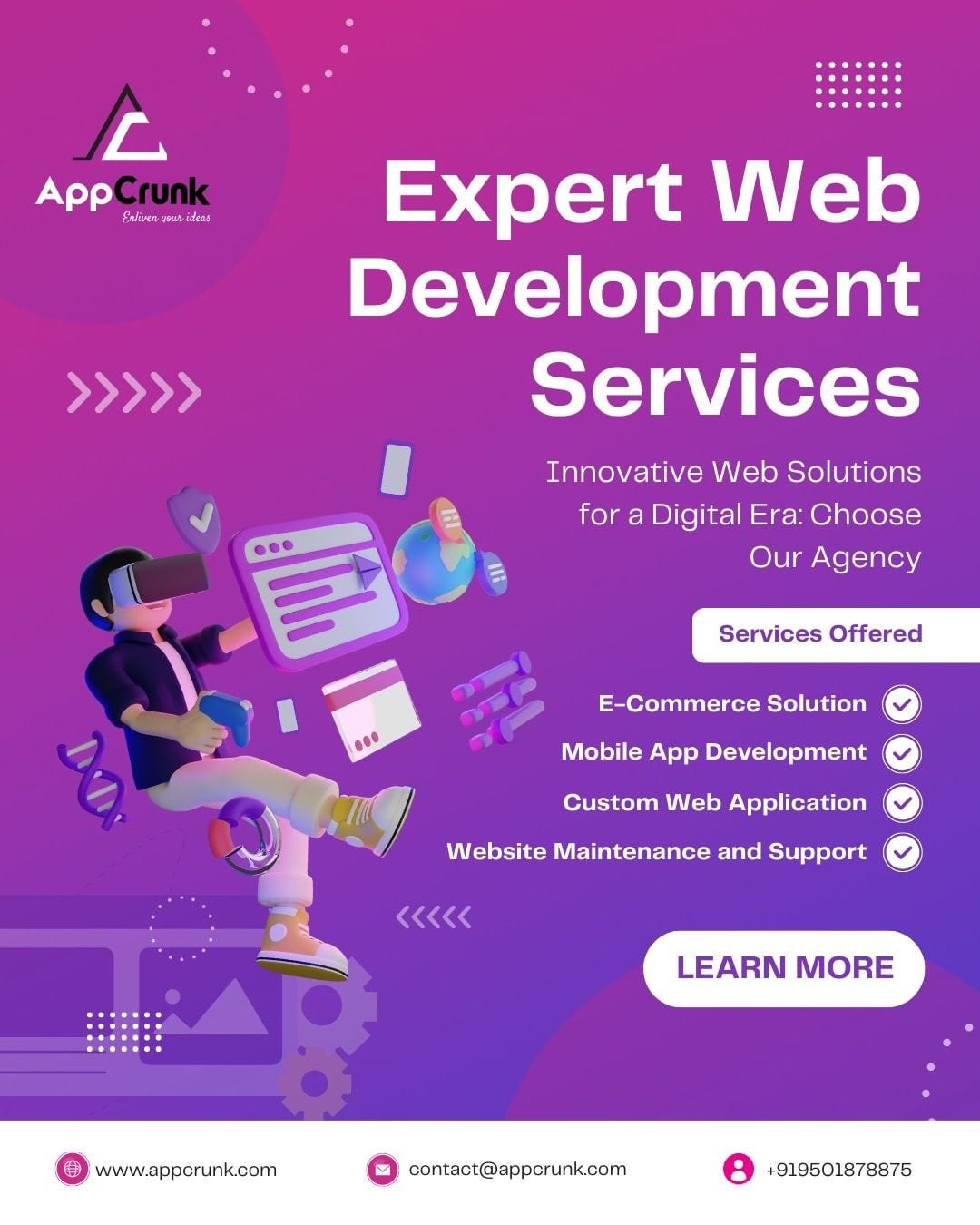 Expert Web Development Services - Appcrunk Technologies - Medium