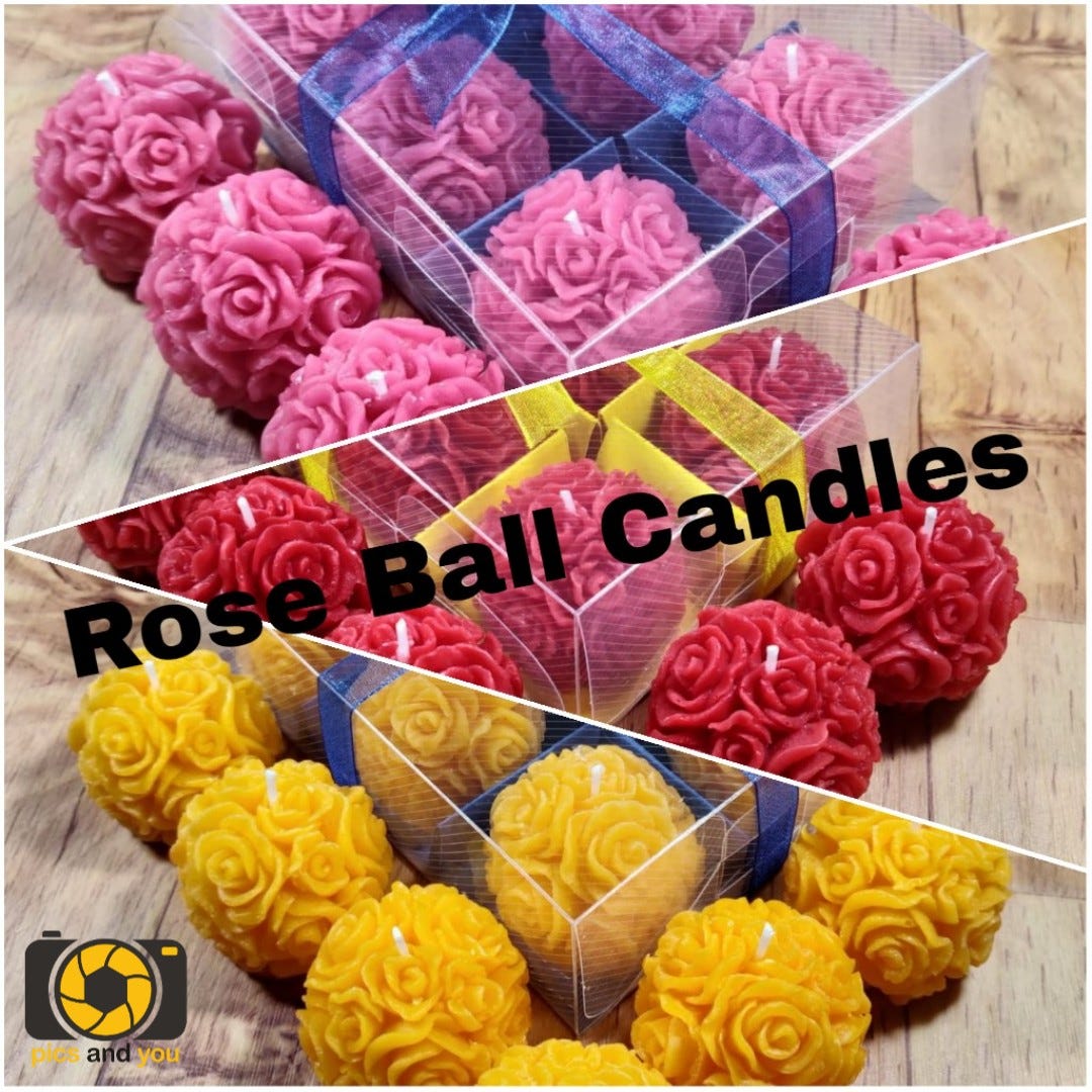 Customized Rose Ball Candles | PicsAndYou | by Pics and You | Medium