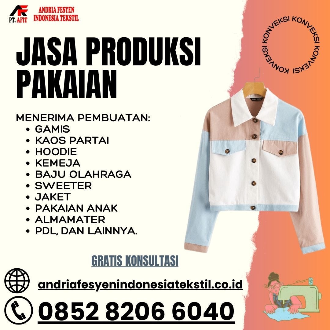 085282066040 JASA JAHIT JAKARTA - Konveksifashion - Medium