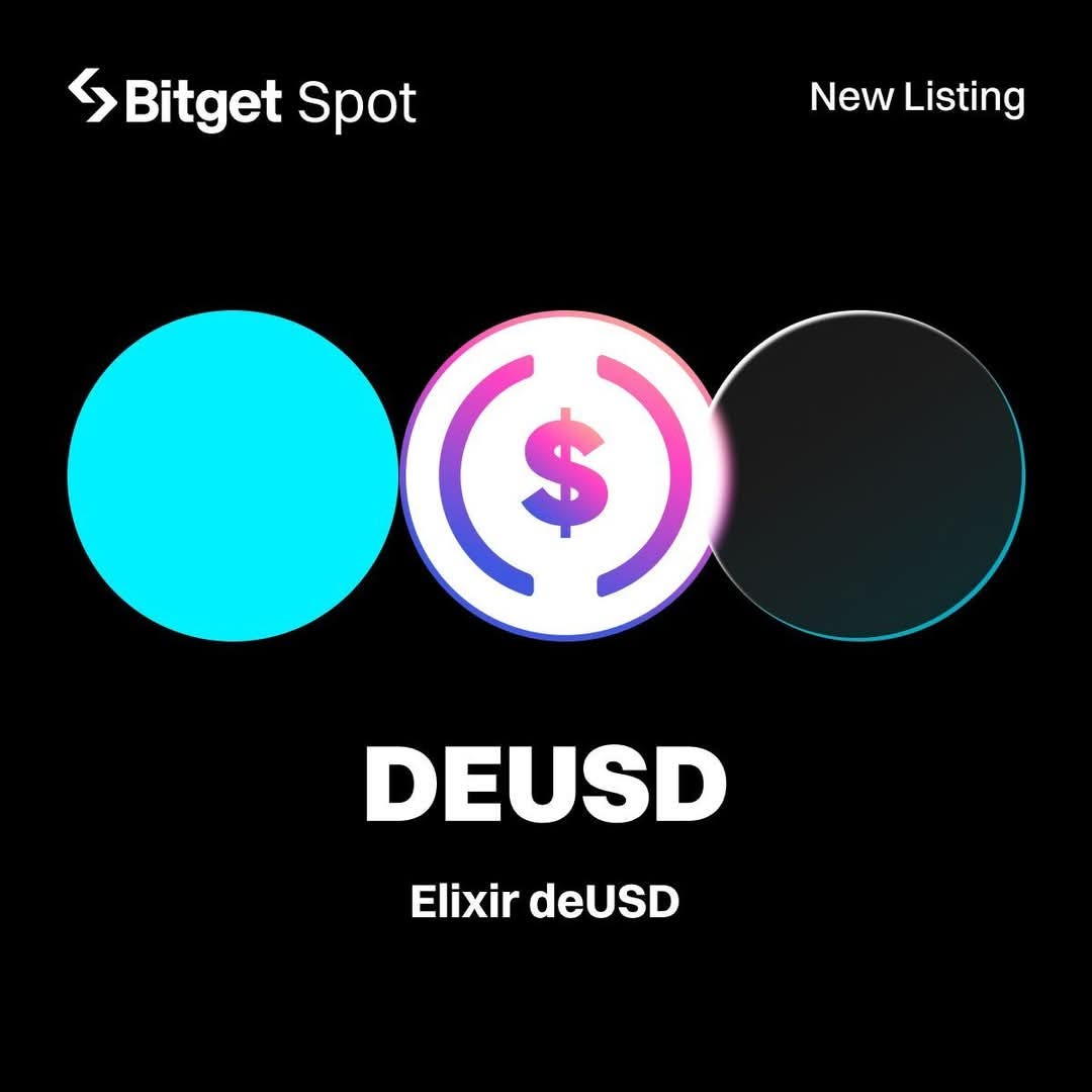 📣Bitget wird Elixir deUSD (DEUSD) in der Innovations- und DeFi-Zone listen ️ 👉Wir freuen uns ...