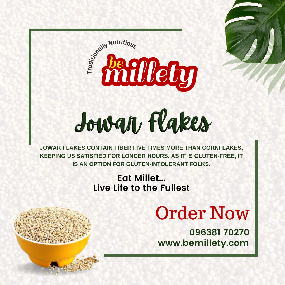 Try our Millet-Based Jowar Flakes - Bemillety - Medium