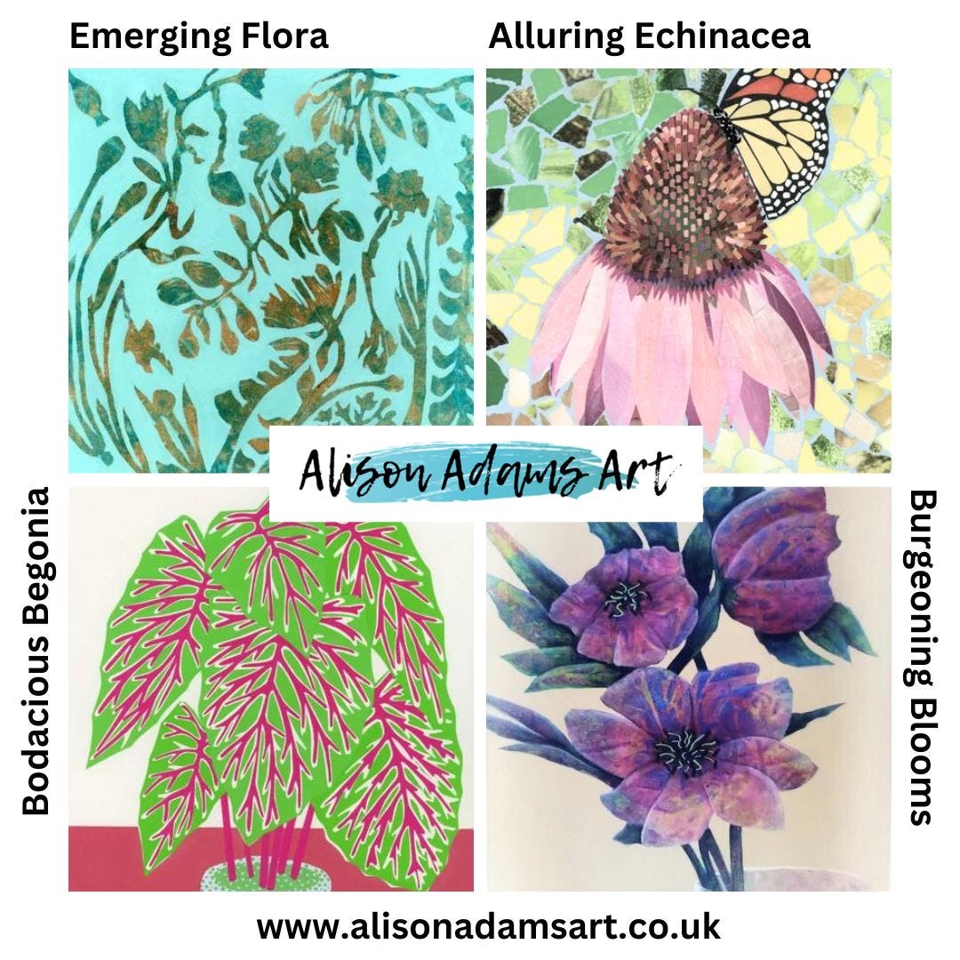 Captivating Beauty: Exploring Alison Adams Art’s Abstract Floral Wall ...