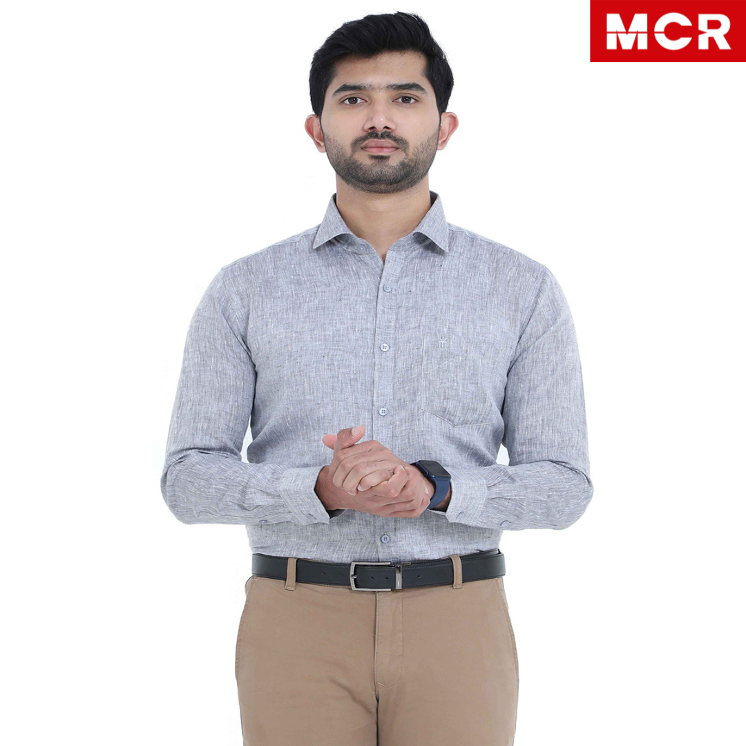 Pure Linen Shirts | MCR Shopping. Elevate your formal attire with the ...