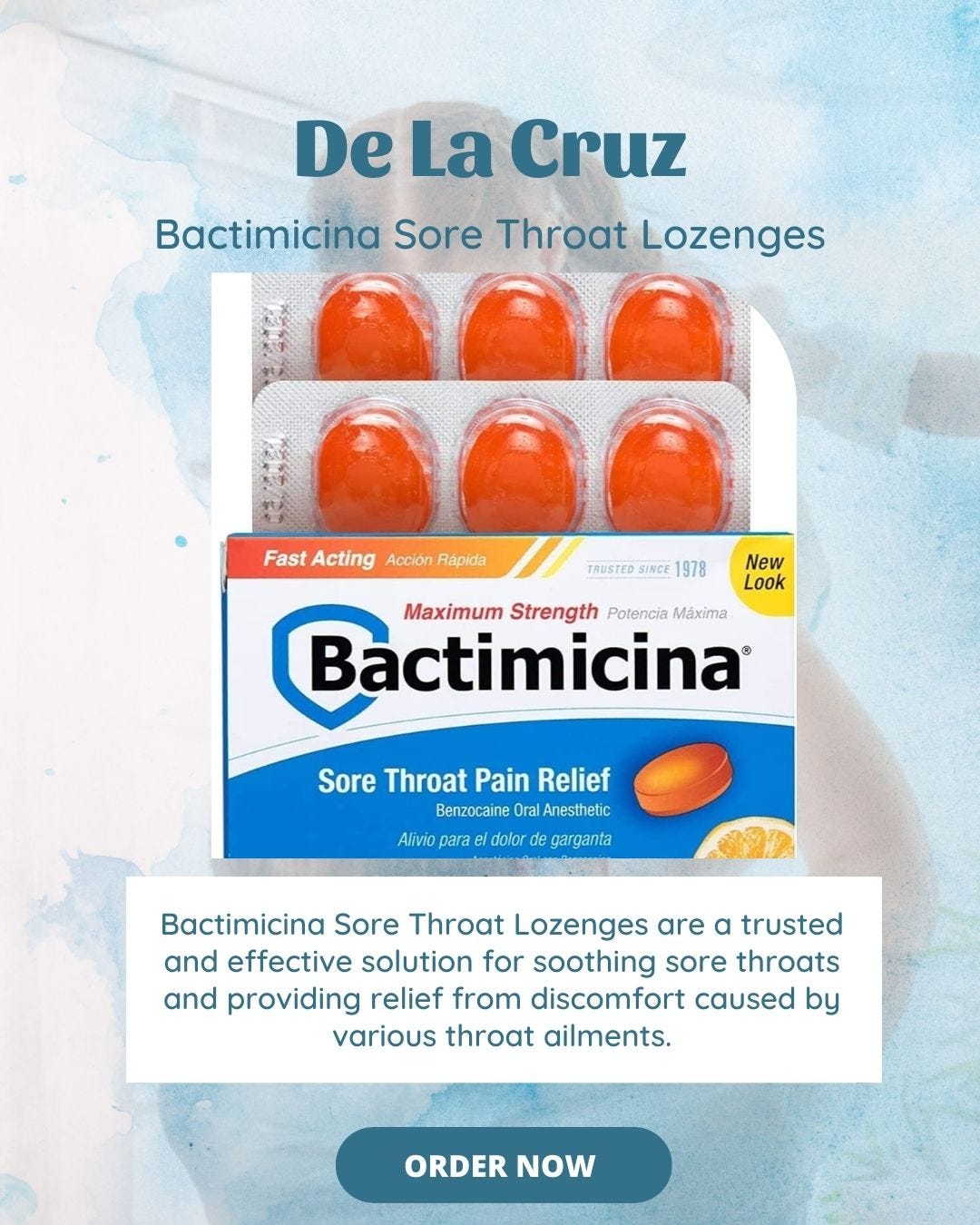 Soothe Your Sore Throat with De La Cruz Bactimicina Sore Throat ...