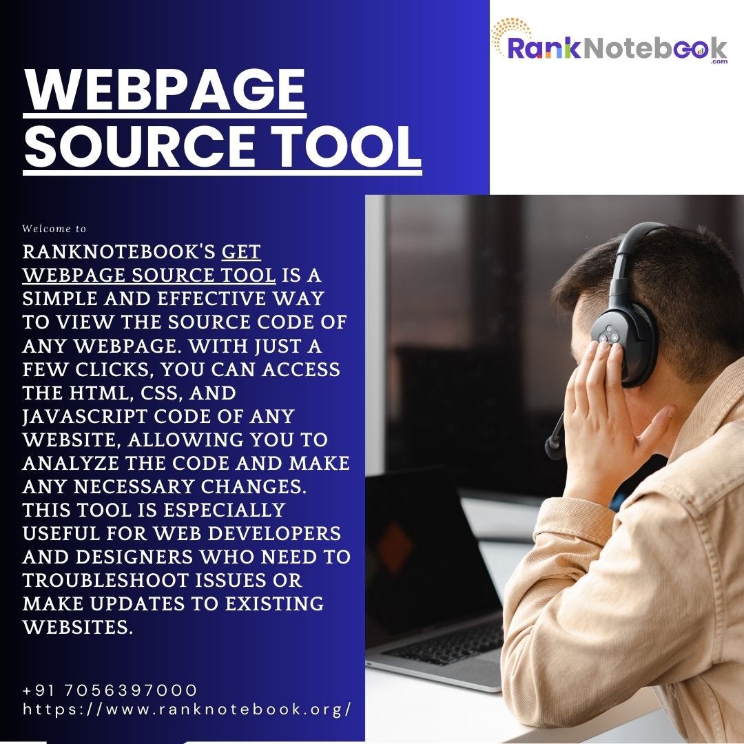 Unveiling The Power Of Webpage Source Analysis With Rank Notebook By Ranknotebook Sep 2023