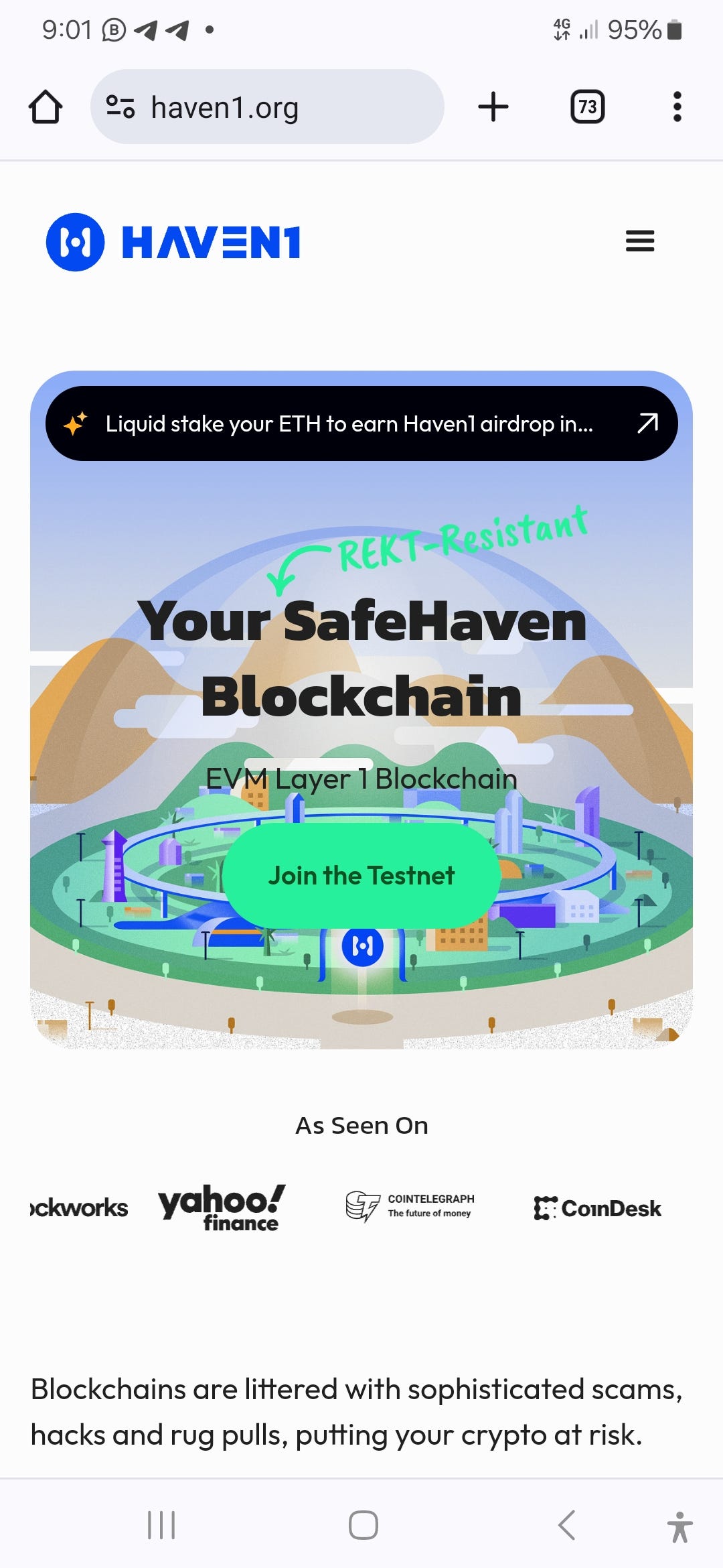 Participating in Haven1 testnet was a blast! 🚀 Most especially their ...