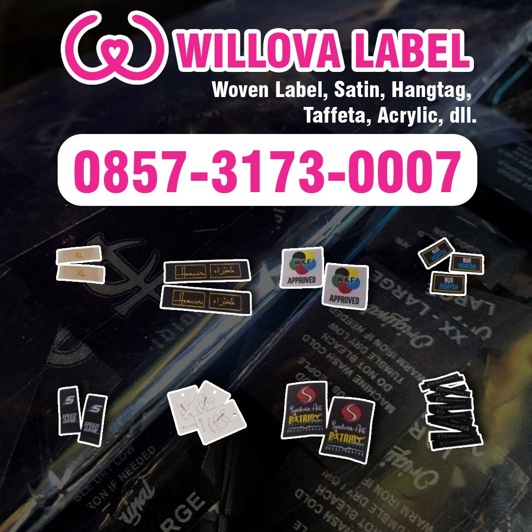 WHATSAPP 0857-3173-0007 Label Pakaian | by Willova Labels Jasa ...