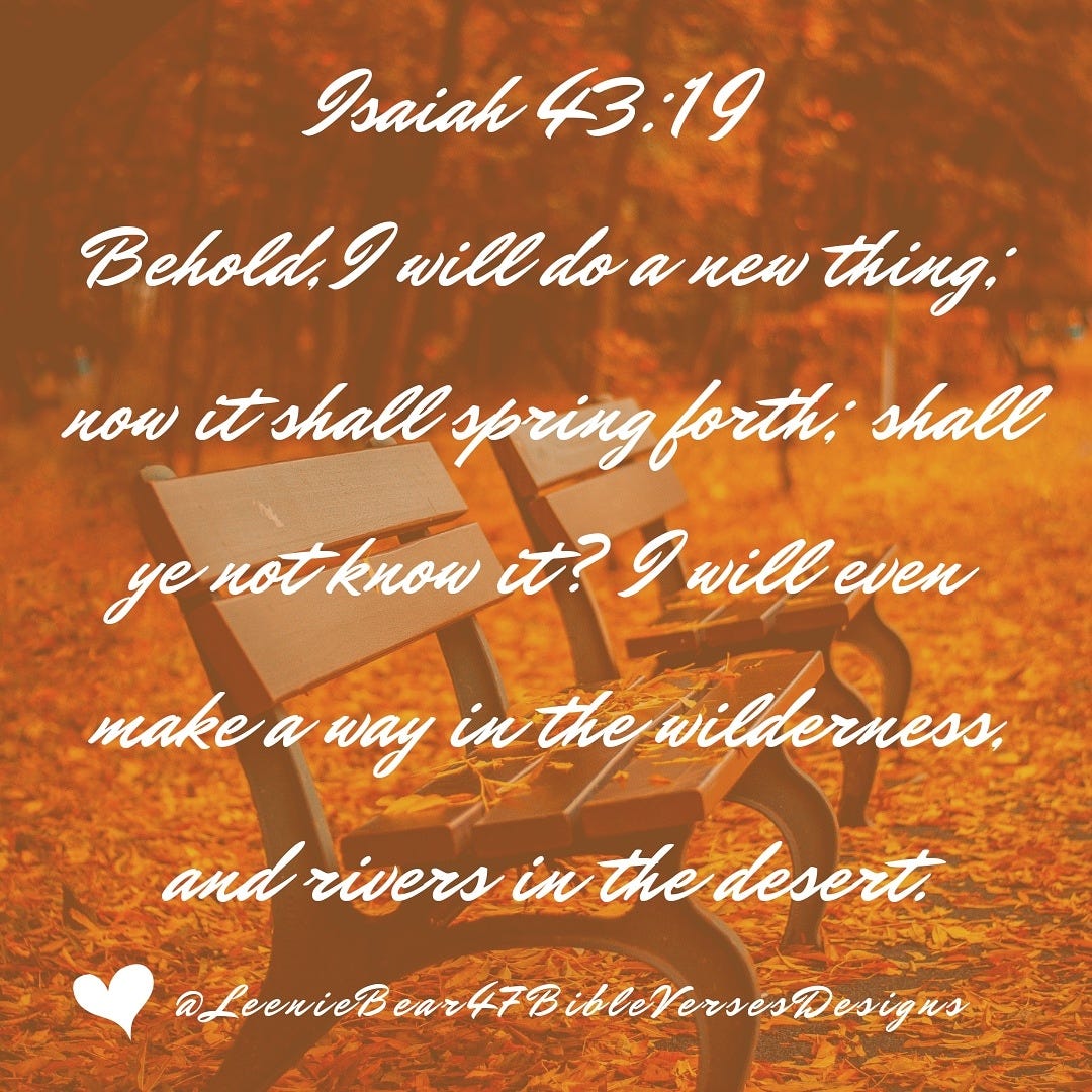 Isaiah 43 19 Life Application