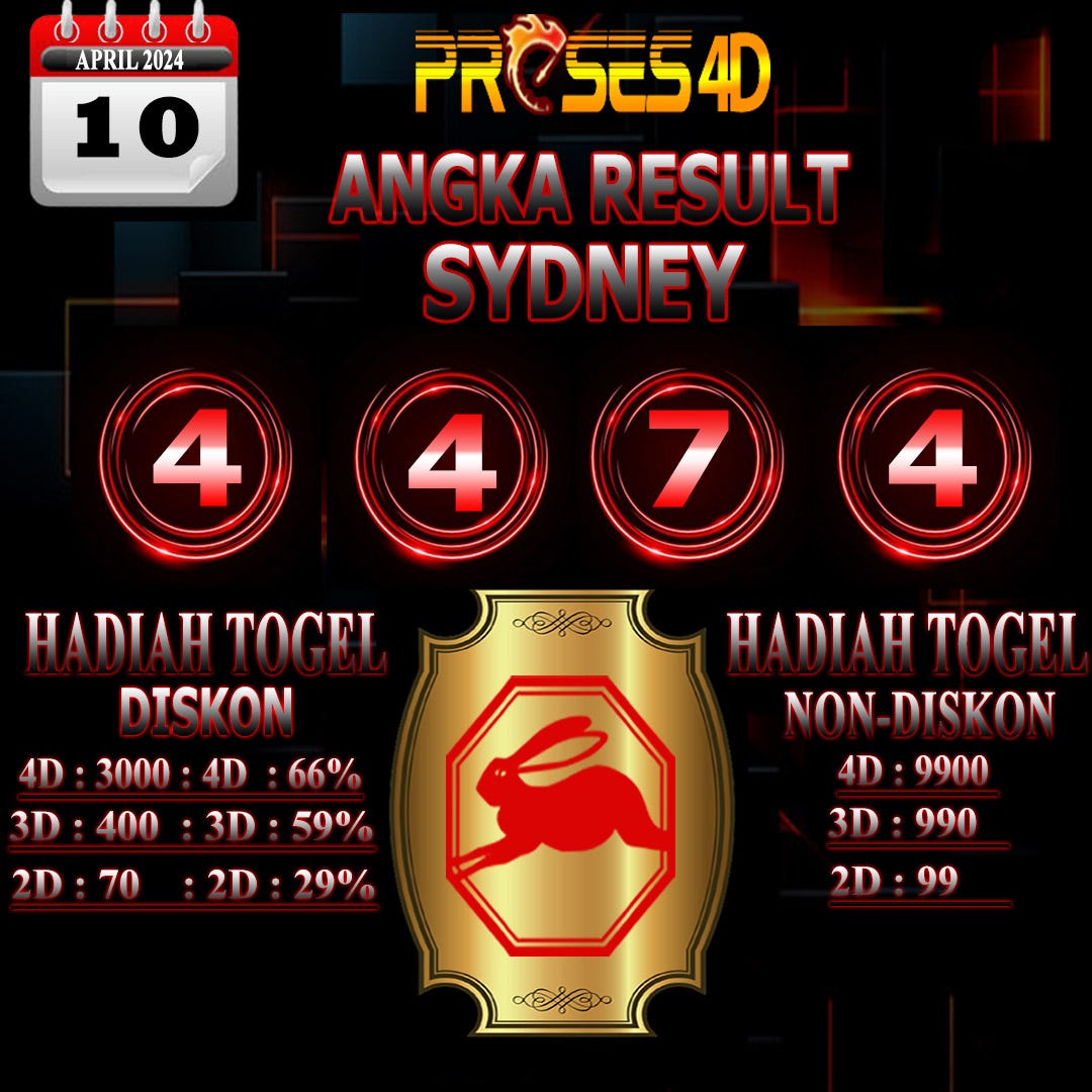 RESULT TOGEL SYDNEY PROSES4D 10 APRIL 2024 - Prissielasabila - Medium