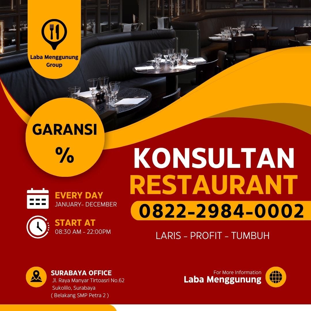Konsultan Restoran 0822–2984–0002 Gresik | by Konsultan Restoran | May, 2024 | Medium
